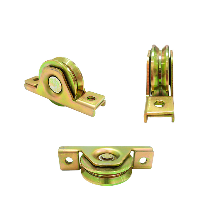 U-Shape Bracket Roller Heavy Duty Rigid Casters Sliding Gate Rollers ...